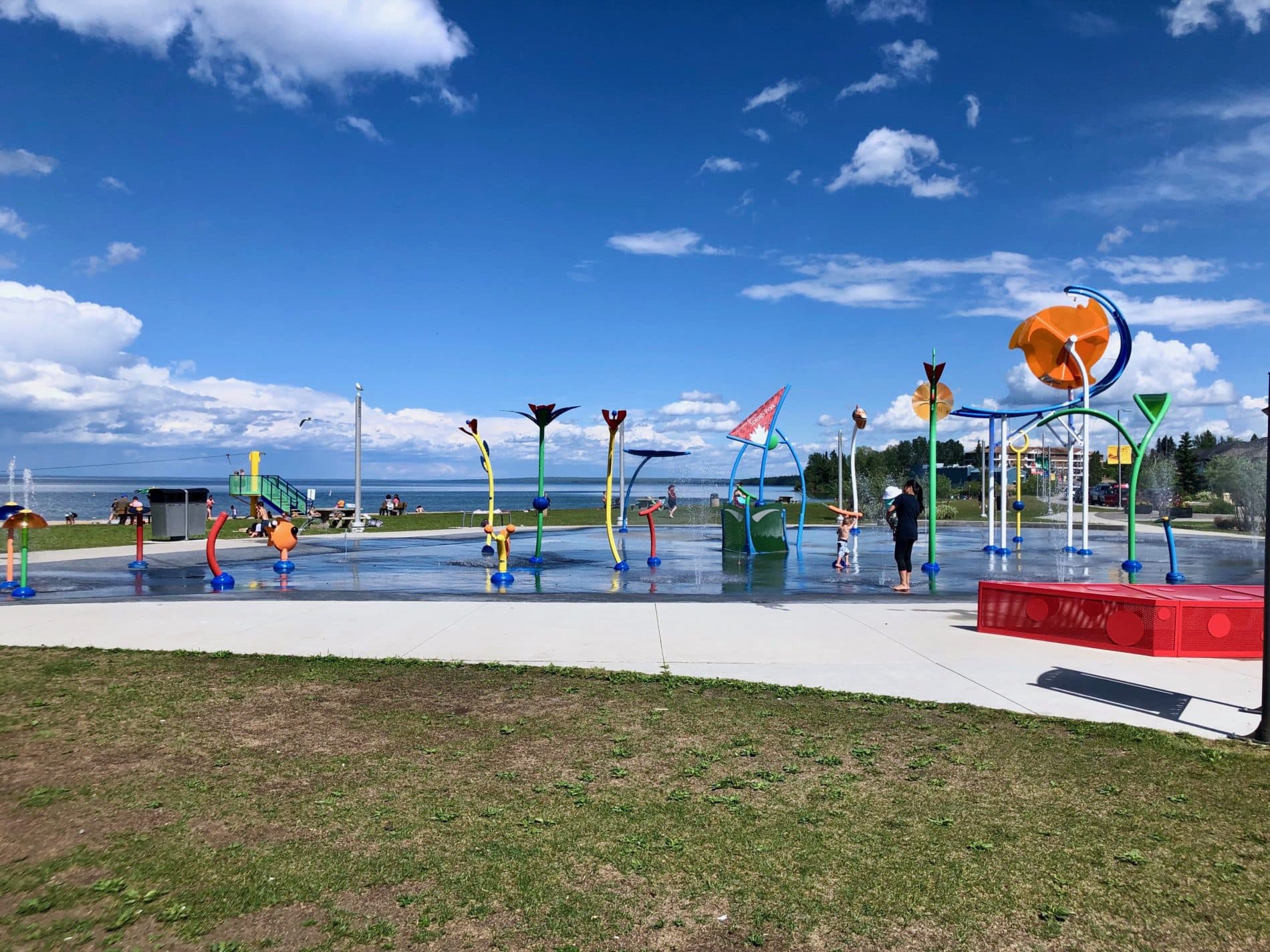 Kinosoo Beach In Cold Lake: Spray Park, Zip Line, Ice Cream + More