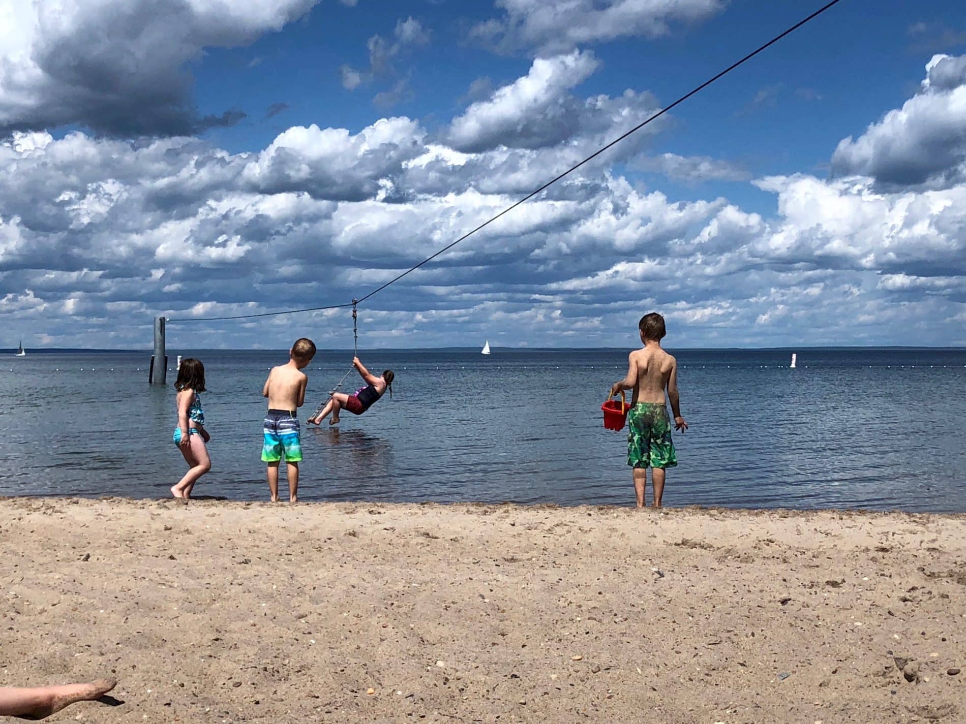 Kinosoo Beach In Cold Lake: Spray Park, Zip Line, Ice Cream + More