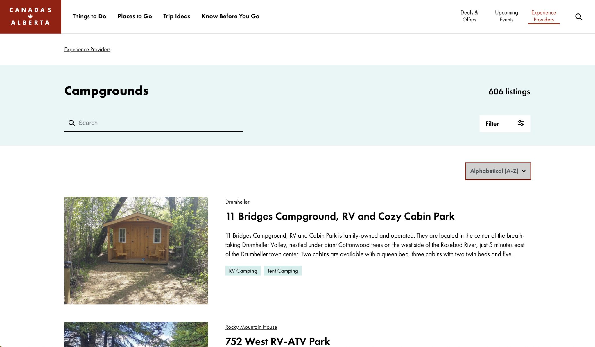 Best Sites to Find Campgrounds in Alberta